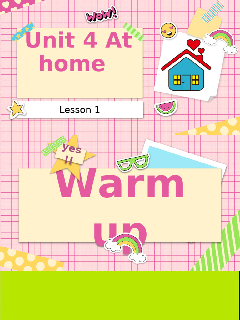 Unit 4 Lesson 1 At home | PDF