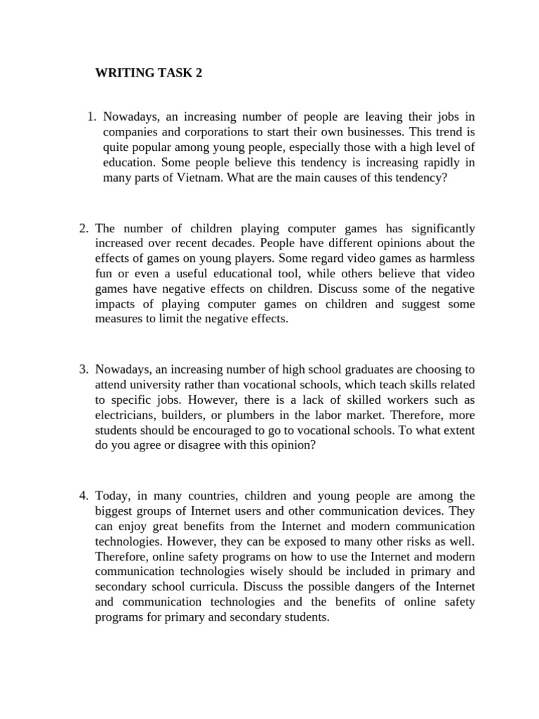 Writing Task 2 | PDF | Internet | Traffic Collision