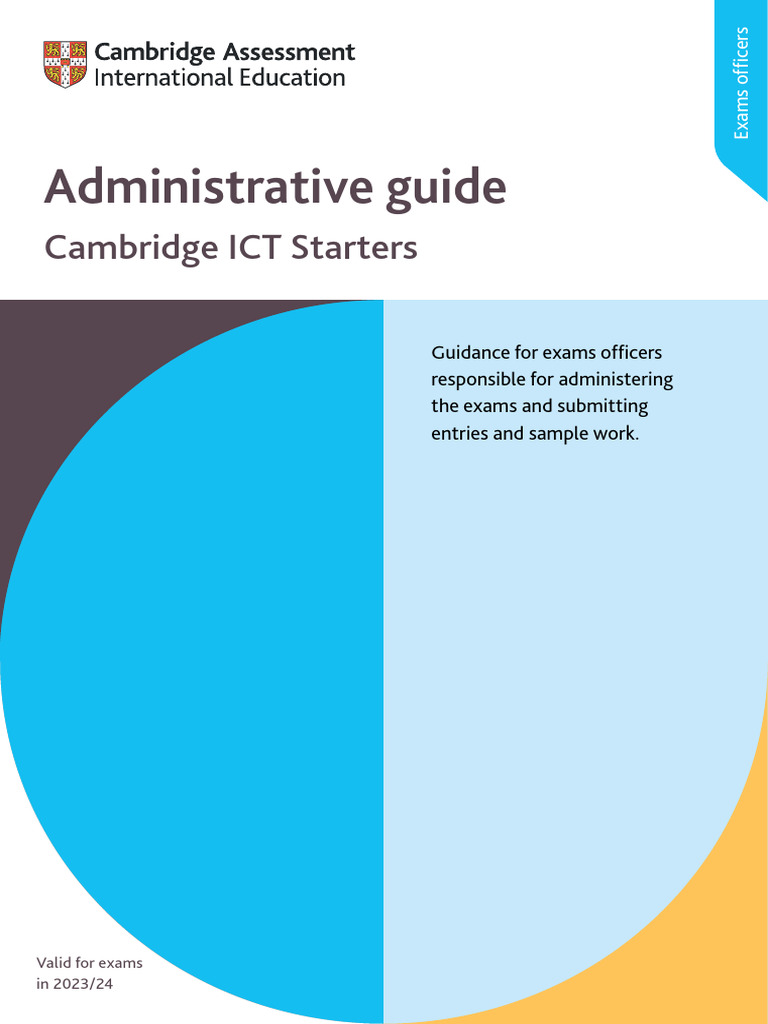 Cambridge Ict Starters Administrative Guide | PDF | Educational ...
