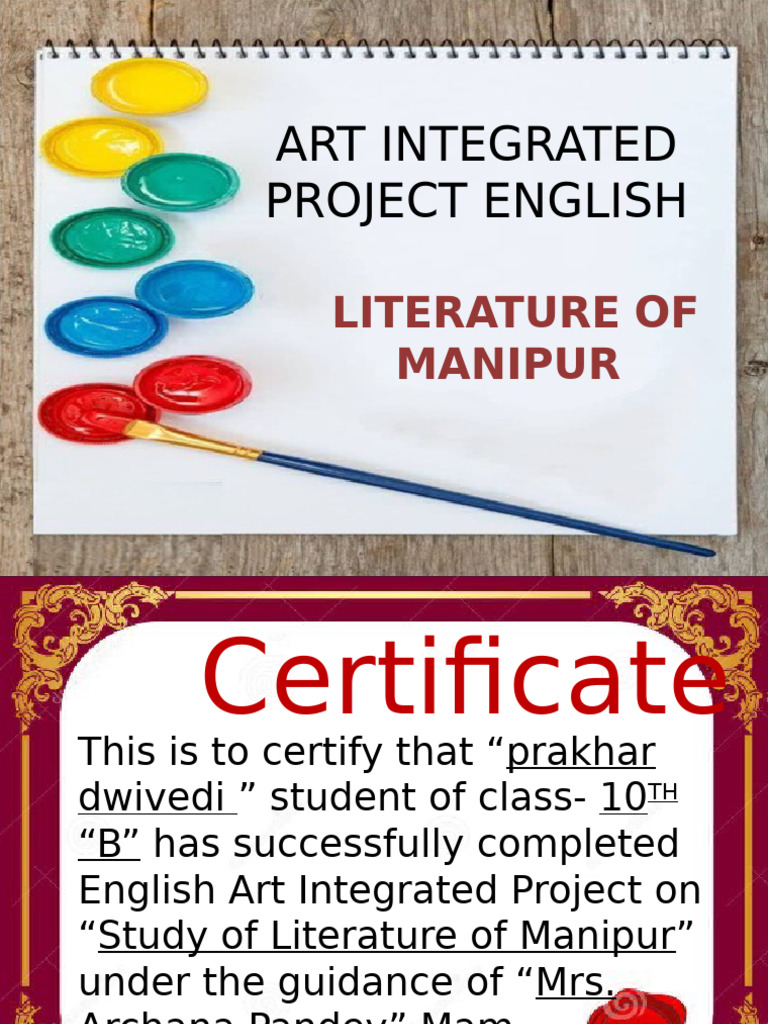 English Art Integrated Project | PDF