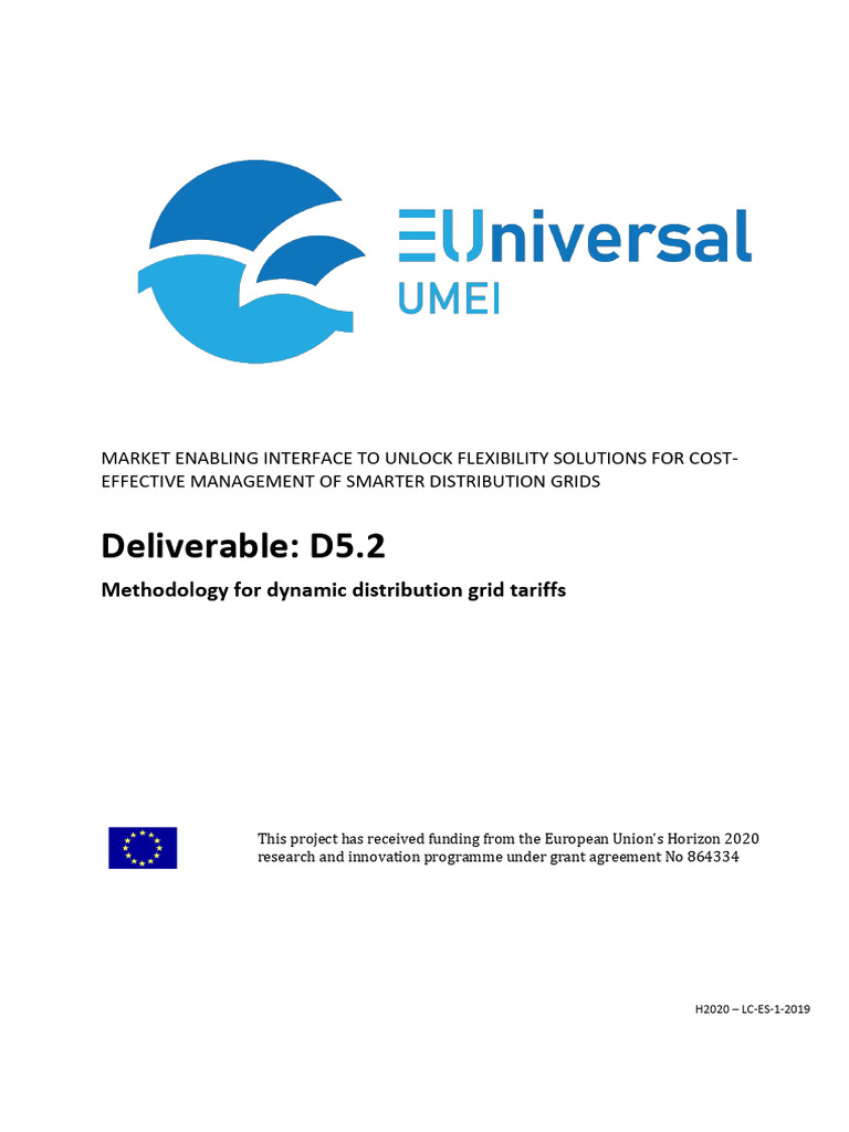 Dynamic Tariff Methodology for Grids | PDF | Electrical Grid ...