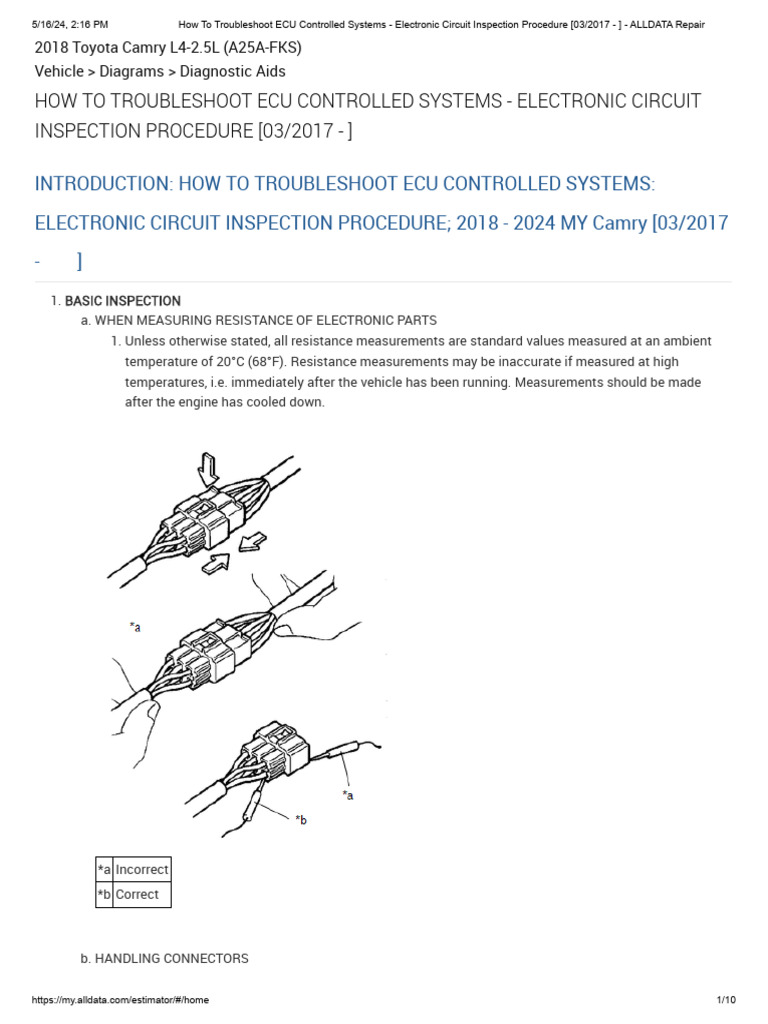 How To Troubleshoot ECU Controlled Systems - Electronic Circuit ...