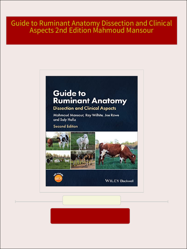 Guide to Ruminant Anatomy Dissection and Clinical Aspects 2nd Edition ... Guide to Ruminant Anatomy Dissection and Clinical Aspects 2nd Edition ...
