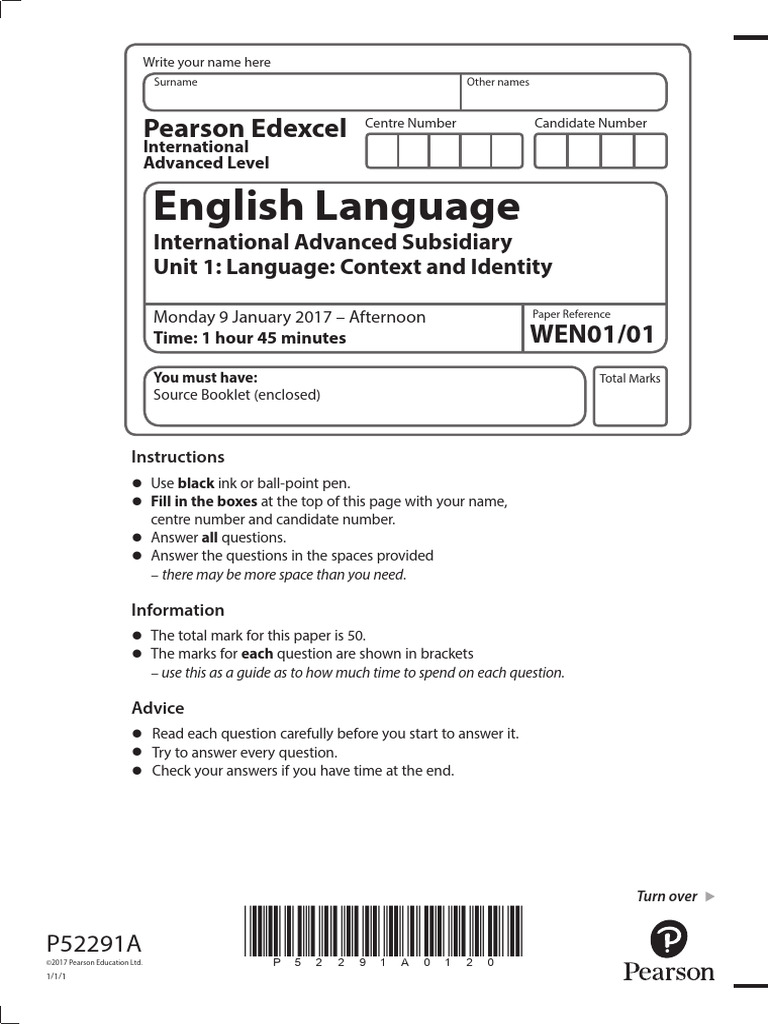 2016 Paper 1 Class Practice (1) | PDF | Human Communication