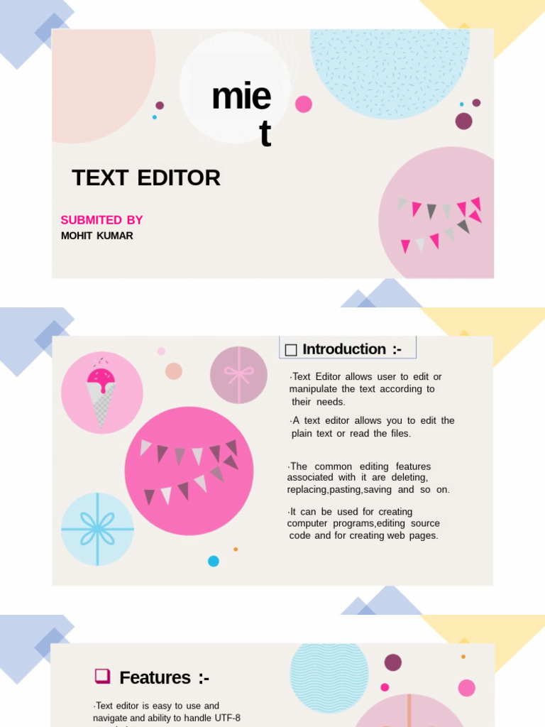 Mie T: Text Editor | PDF