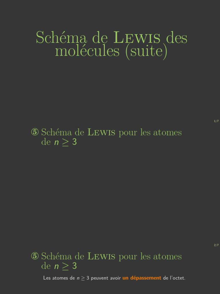 Schémas de Lewis pour atomes n≥3 | PDF | Valence (Chimie) | Électron