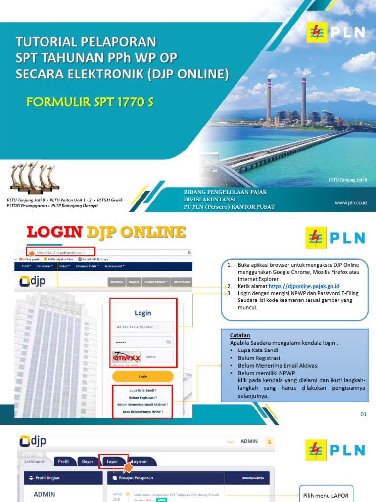 Tutorial Pengisian SPT PPH OP 1770 S | PDF