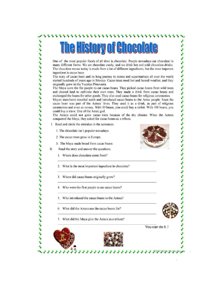 READING EXERCISE | PDF