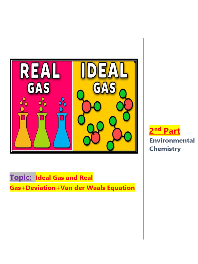 Ideal vs Real Gas Behavior Explained | PDF | Gases | Phases Of Matter