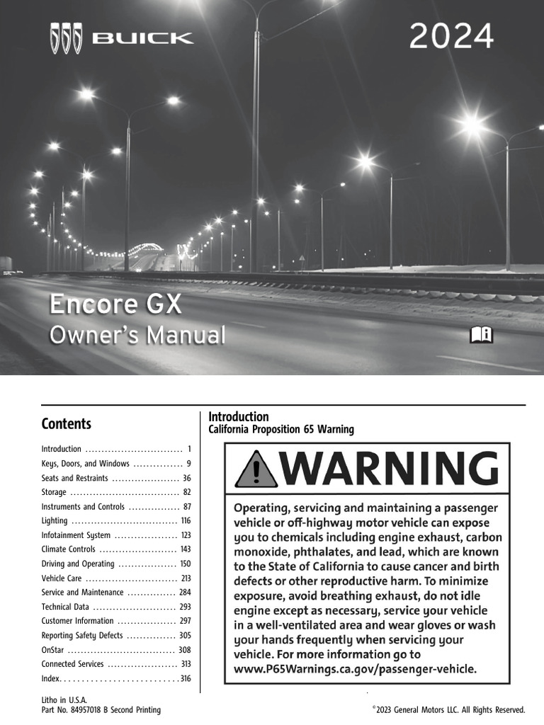 Buick Encore GX Owner's Manual Guide | PDF | Transport Economics ...