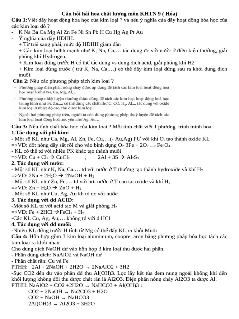 CHH KHTN T NG H P | PDF