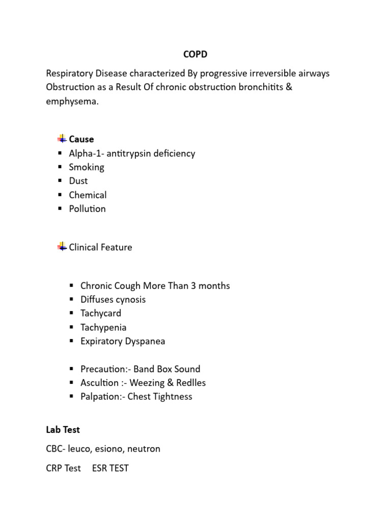 pulmonology | PDF | Respiratory Diseases | Chronic Obstructive Pulmonary Disease