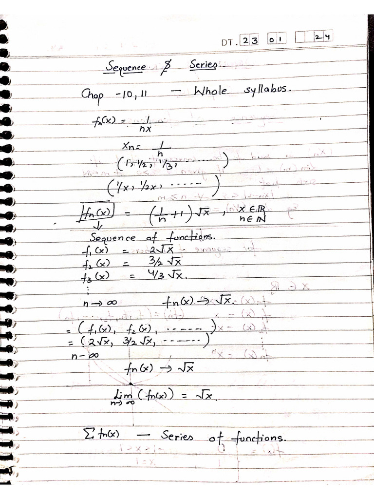 Sequence and Series (Complete) - 240505 - 103518 | PDF