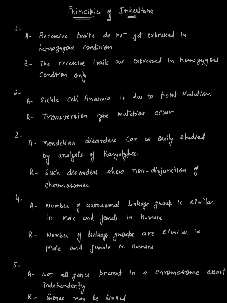 Principles of Inheritance | PDF