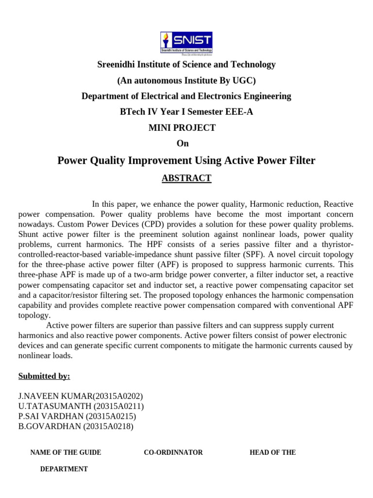 Mini Project Abstract | PDF