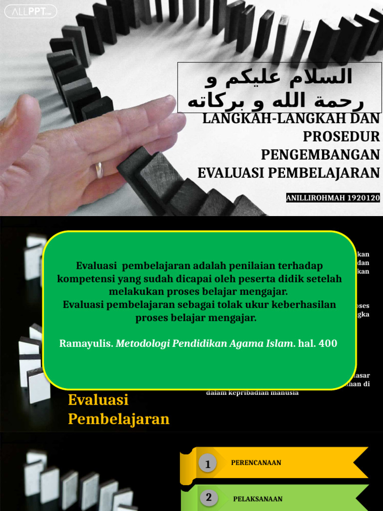 LANGKAH & PROSEDUR PENGEMBANGAN EVALUASI 1 | PDF