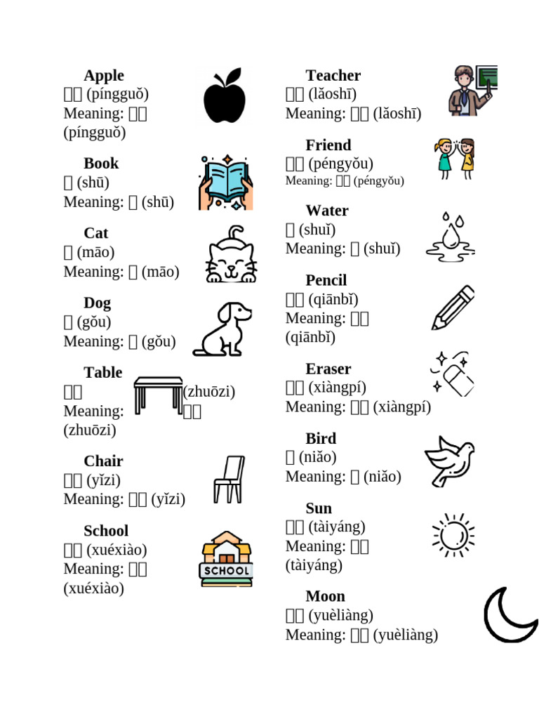 20 Words and Sentence | PDF