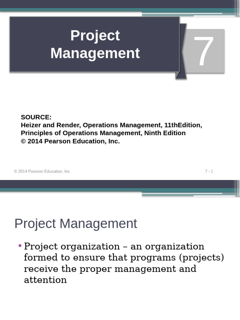 CHAPT 07 - Project Management | PDF | Project Management | Variance