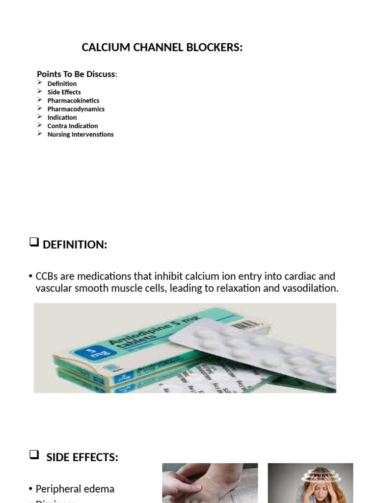 Calcium Channel Blockers | PDF