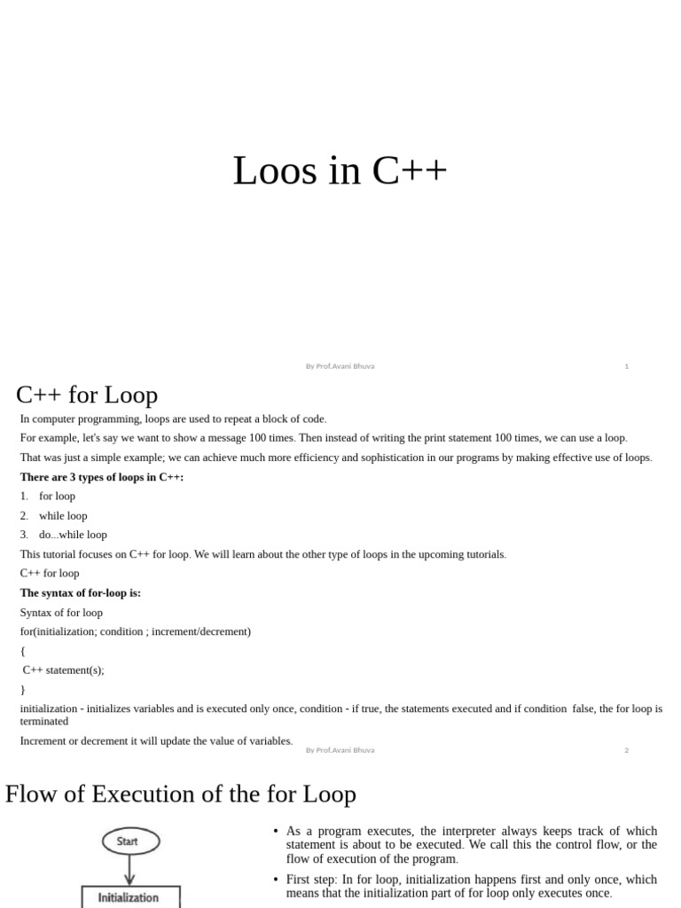 Unit-2_for_while_do-while_Loops_Y5yLMCrONX (1) | PDF | Control Flow ...