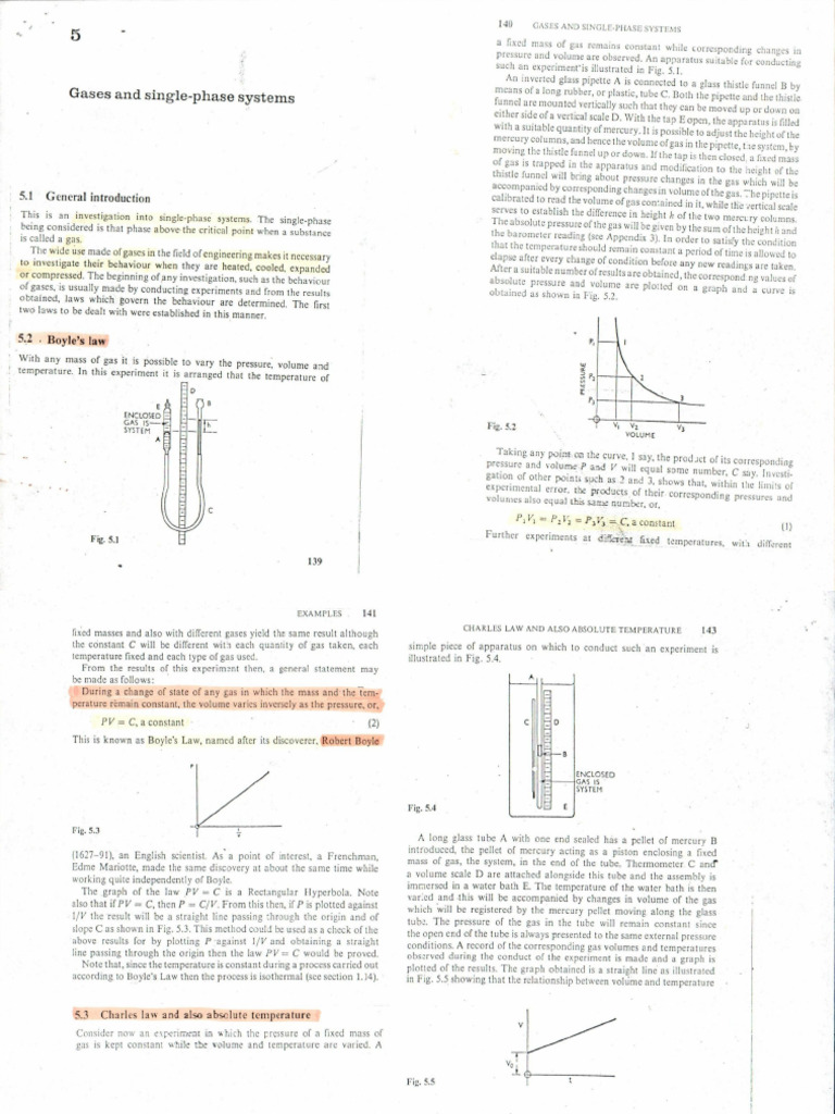 MEC 3401 - Gases and Single Phase Systems | PDF