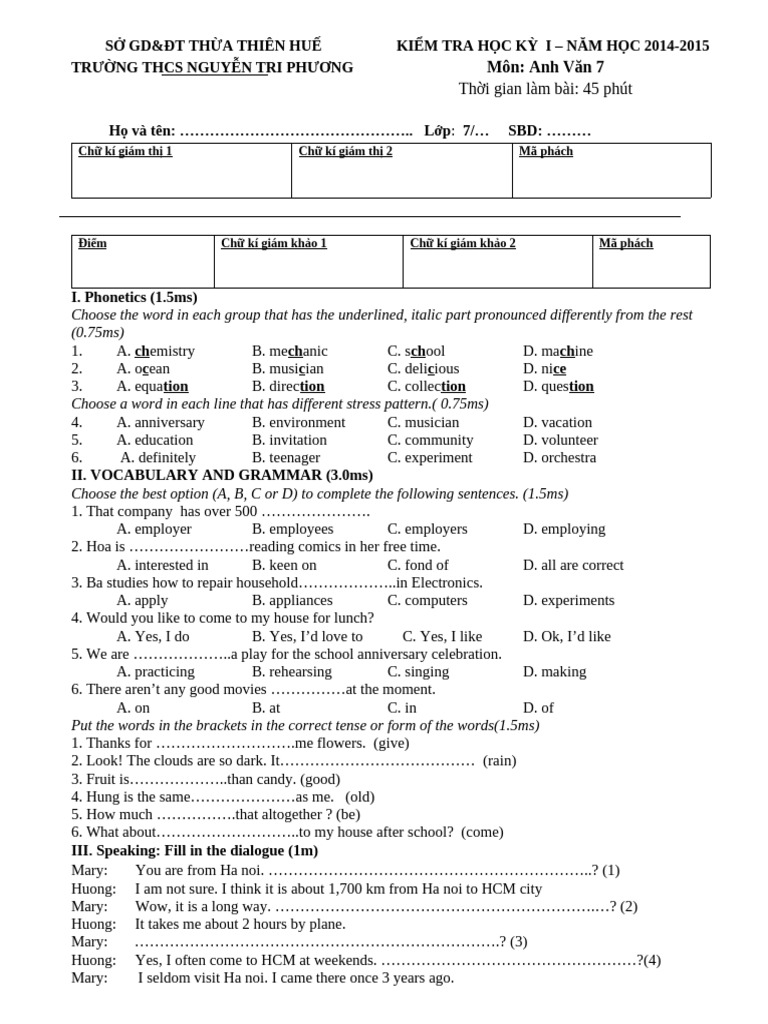 anh 7 | PDF | Linguistics