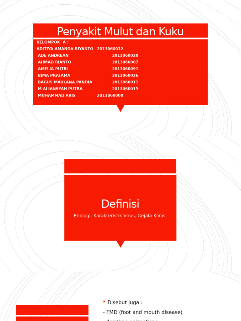 PPT Penyakit Mulut Dan Kuku | PDF
