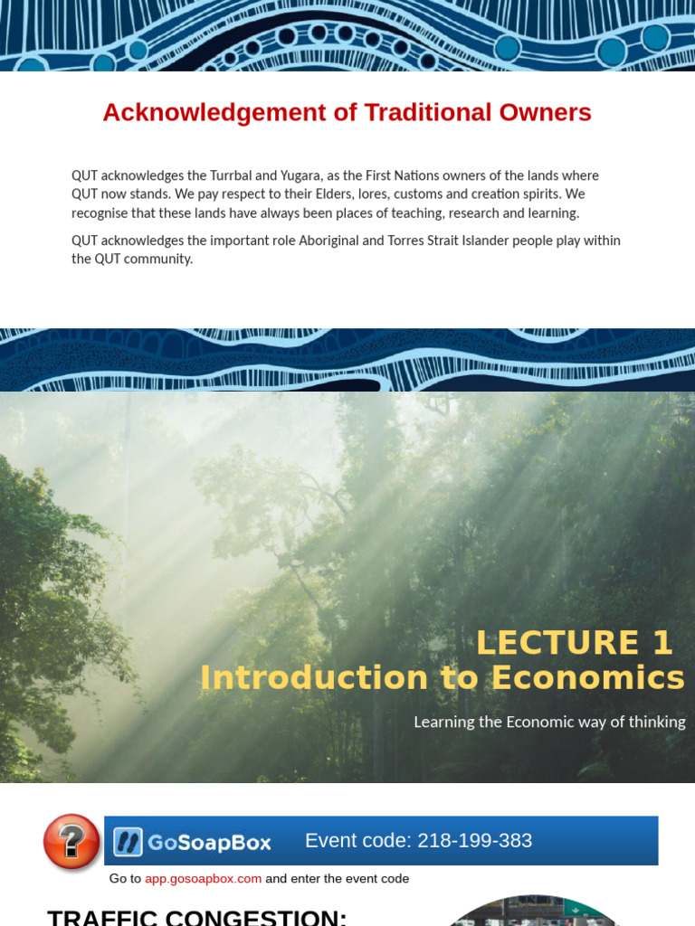 Lecture - 01 - Introduction To Economics - v1-3 | PDF | Economics | Macroeconomics