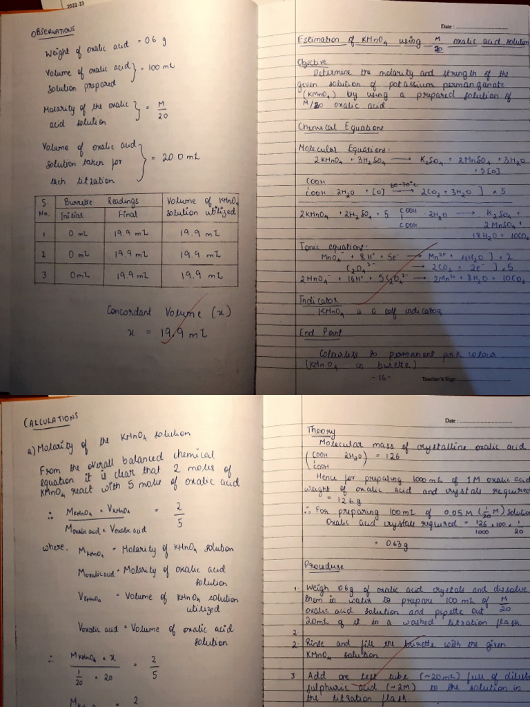 Chem Record Work Term 2 (By Arun) | PDF