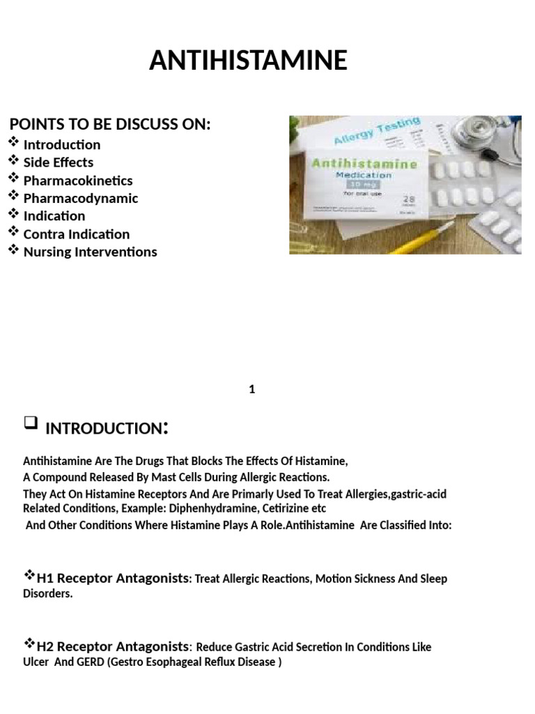 Antihistamine | PDF | Drugs | Clinical Medicine