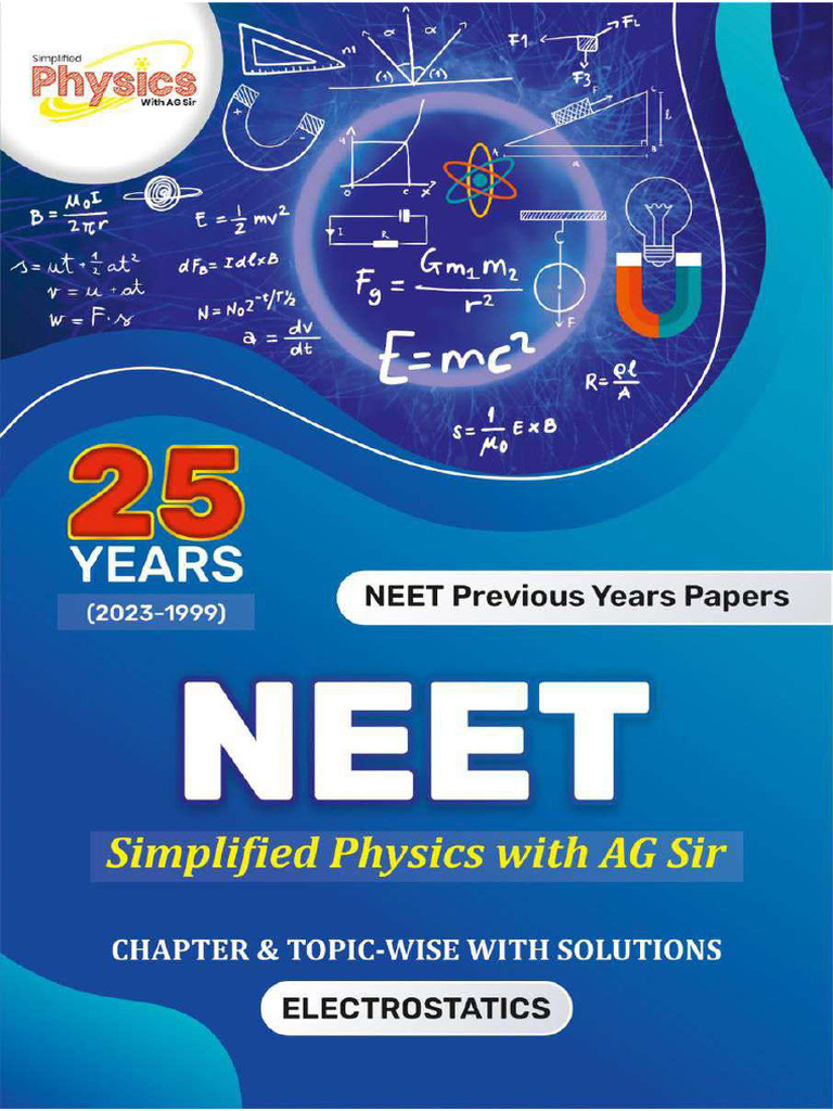 Chapter-01 electro-NEET PYQ | PDF | Electric Field | Dipole