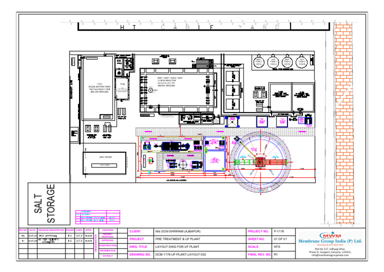 R1, Uf Plant Layout For DCM Ajbapur (P-1176) | PDF | Water Pollution ...