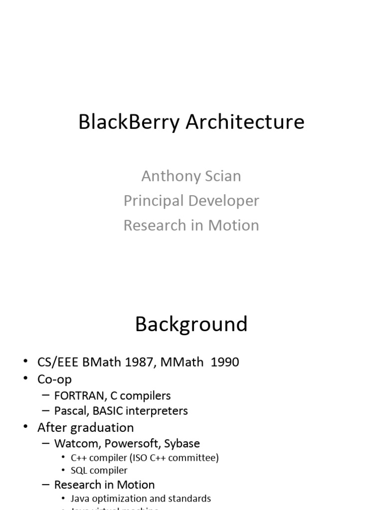 BlackBerry Java Evolution | PDF | Java (Programming Language) | Java ...