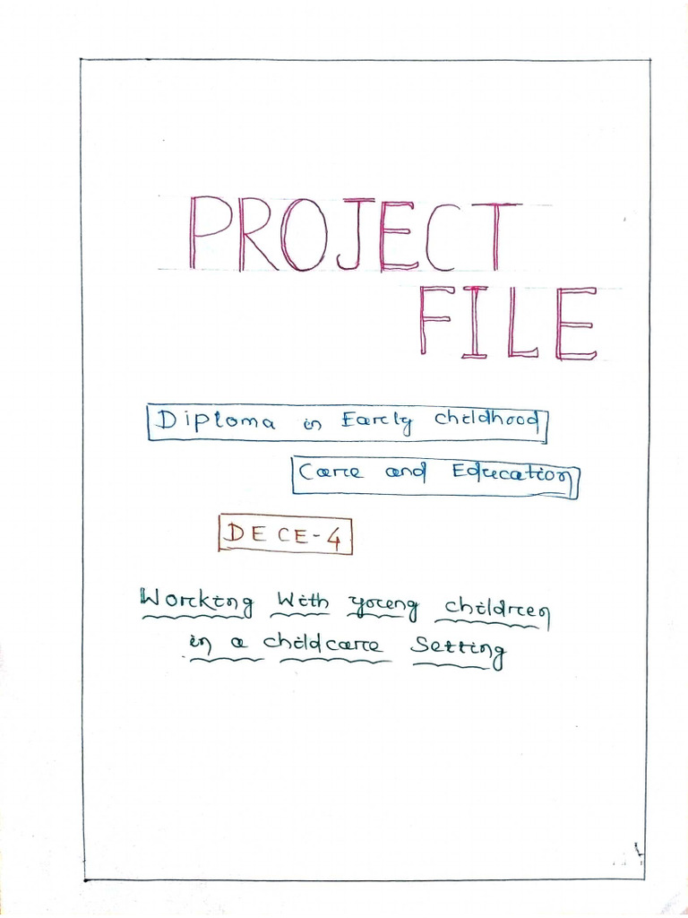 DECE Project Work 2021 | PDF