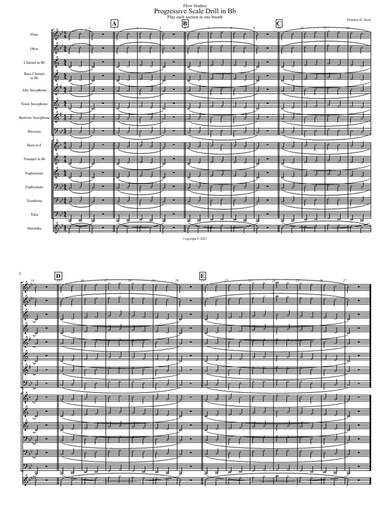 Progressive Scale in BB - Score | PDF