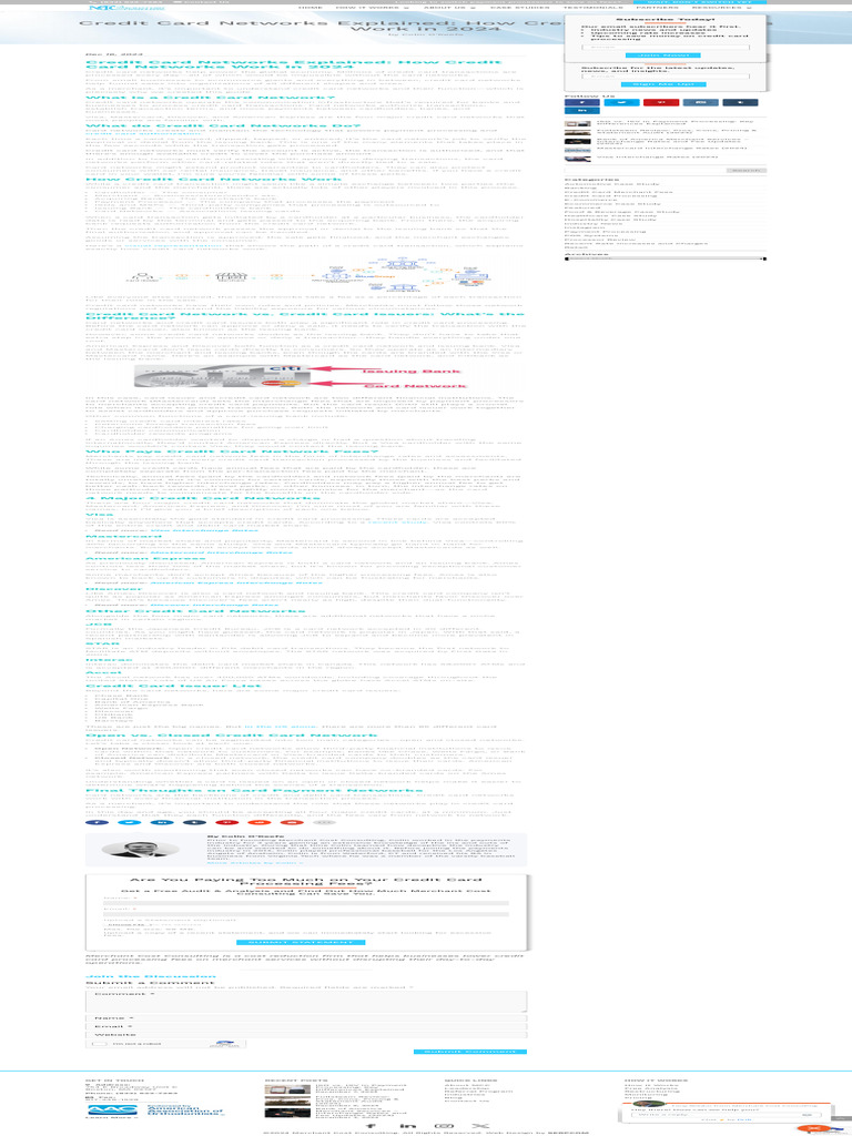 Credit Card Networks Explained: How Credit Card Networks Work in 2024 ...