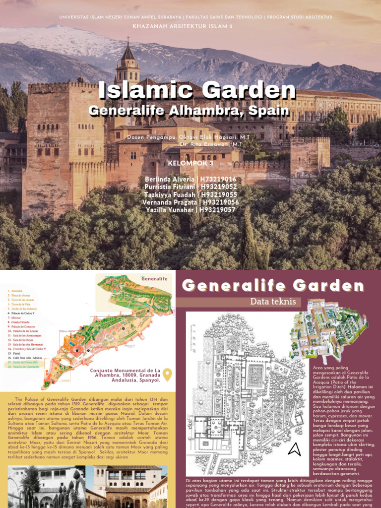 TUGAS Islamic Landscape_Taman Generalife | PDF