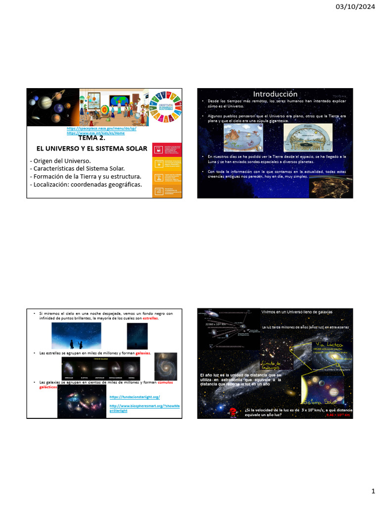 Tema2 1 | PDF | Planetas | Estrellas