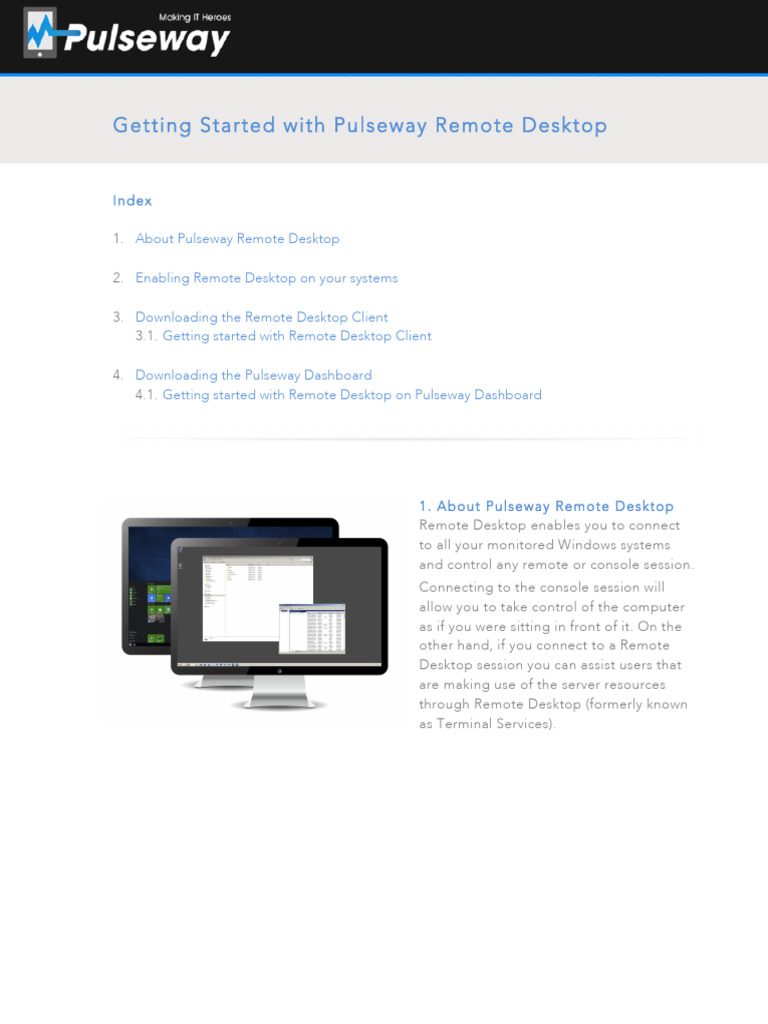 Pulseway RD Setup Guide | PDF | Remote Desktop Services | Computer Science