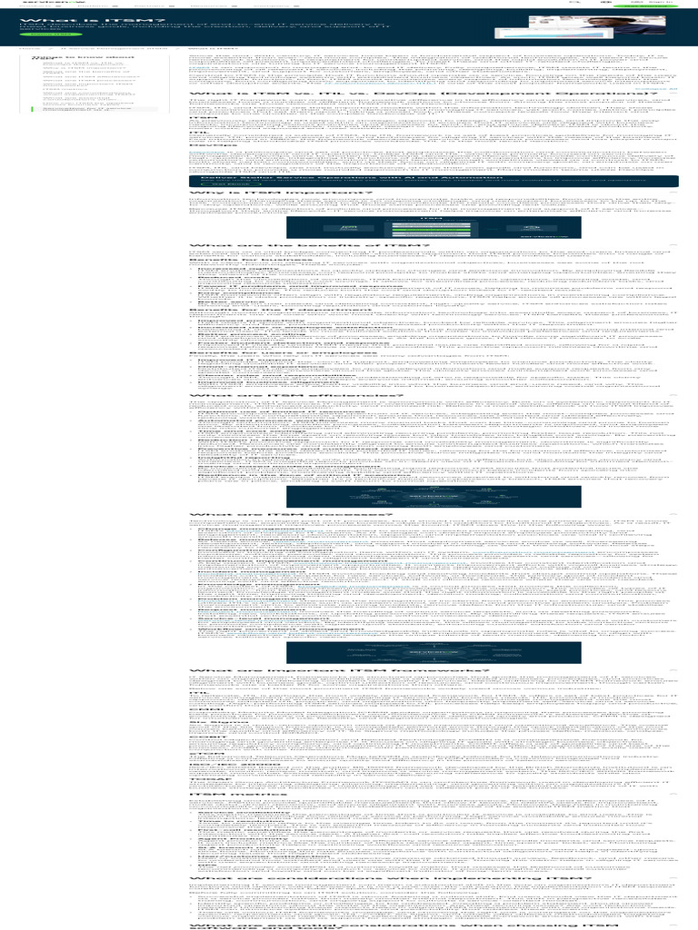 Understanding IT Service Management | PDF | It Service Management | Six ...