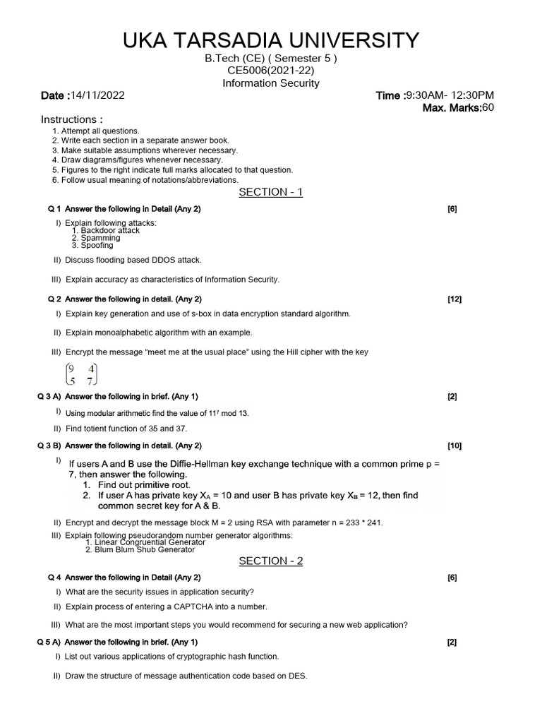 Uka Tarsadia University | PDF | Encryption | Military Communications