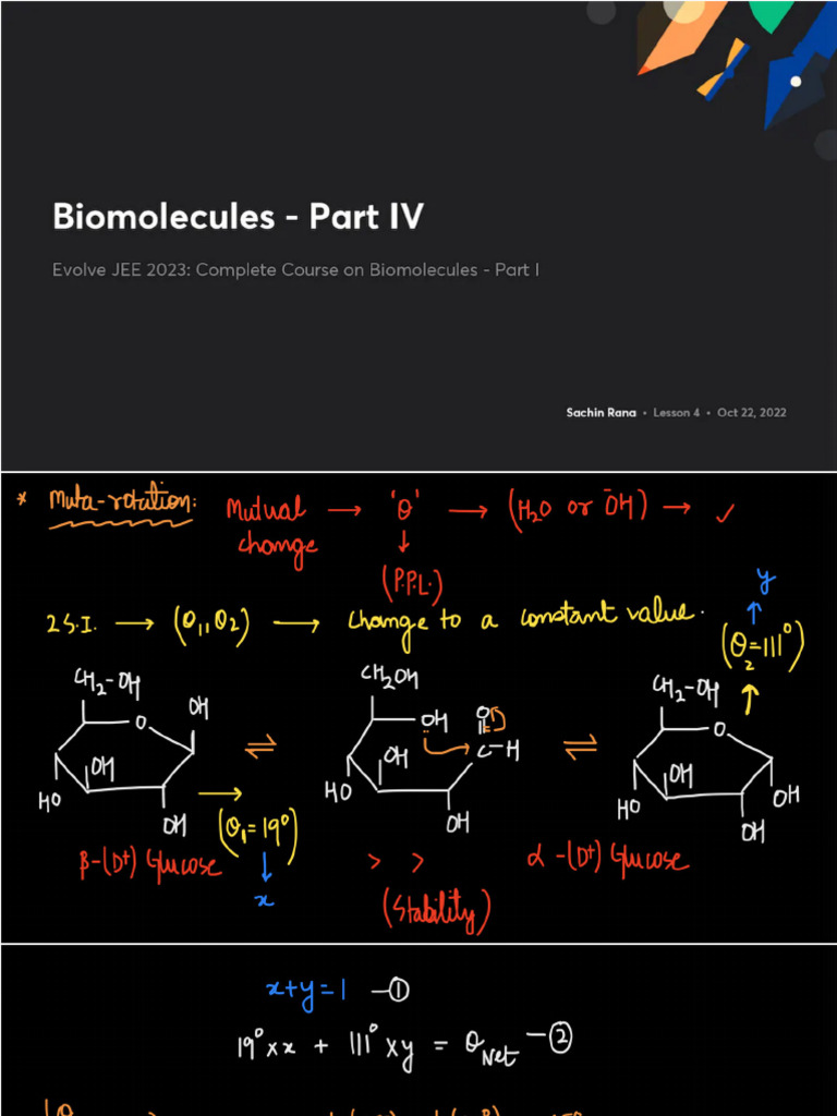Biomolecules Part IV With Anno | PDF