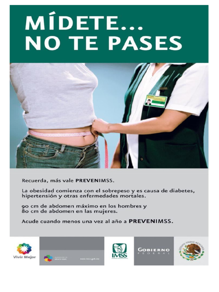 Eslogan y Cartel de Salud sobre Obesidad | PDF