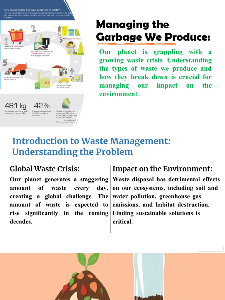 Managing Biodegradable and Non-Biodegradable Waste | PDF | Waste ...