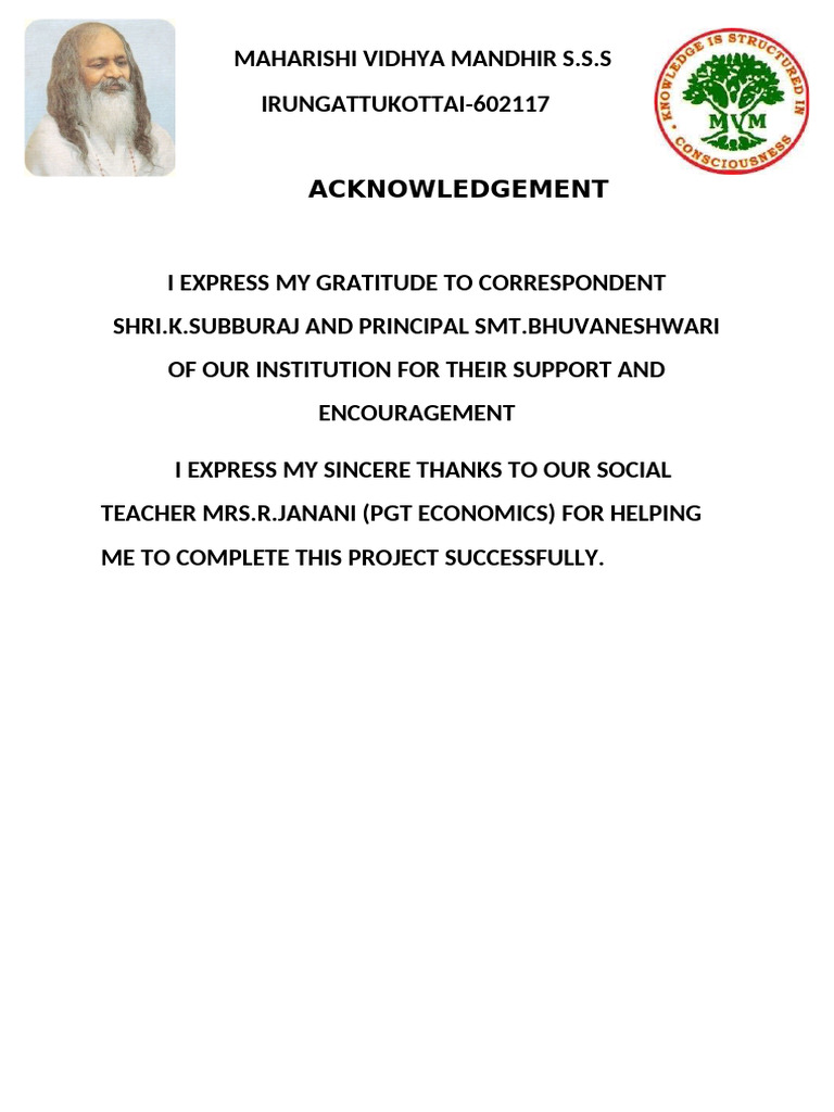 Acknowledgement Sheet Copy | PDF
