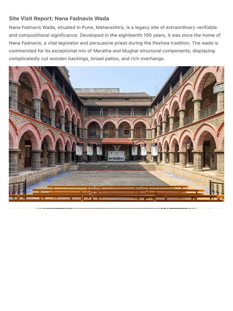 Site Visit Report - Nana Fadnavis Wada 2 | PDF