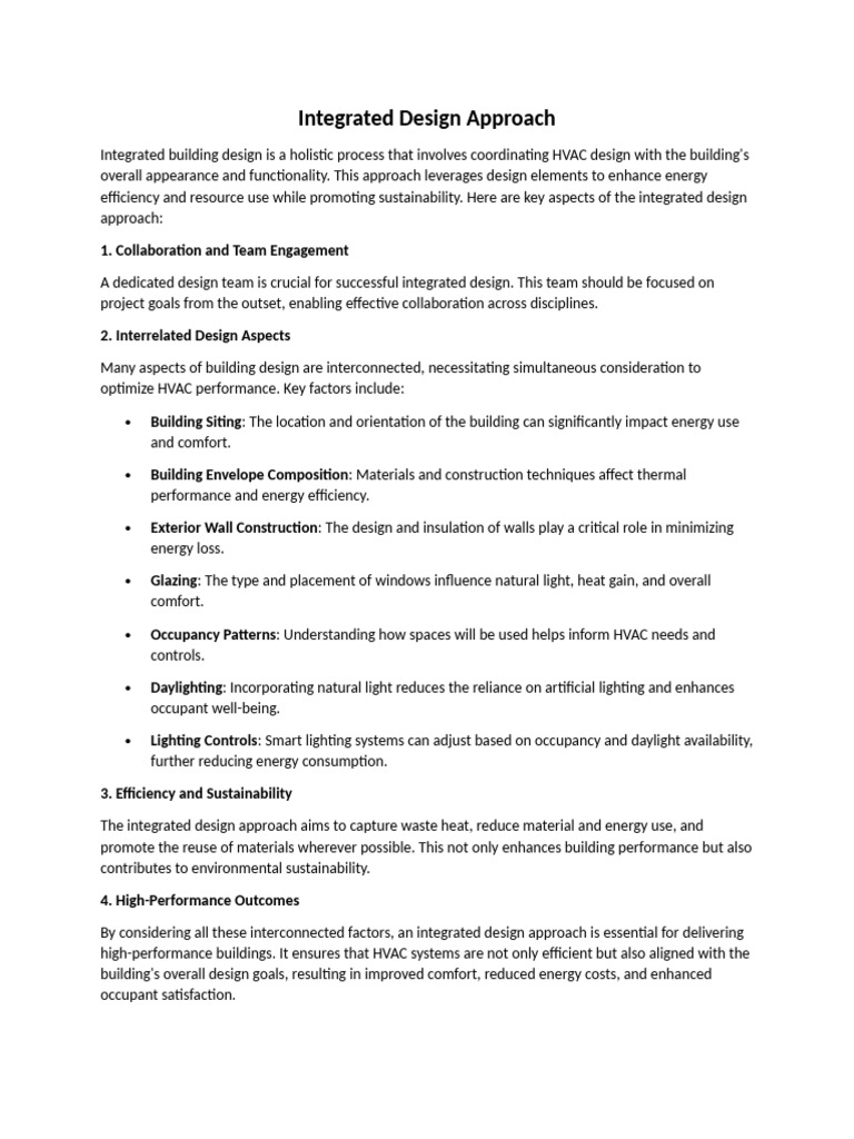 Integrated Design Approach | PDF