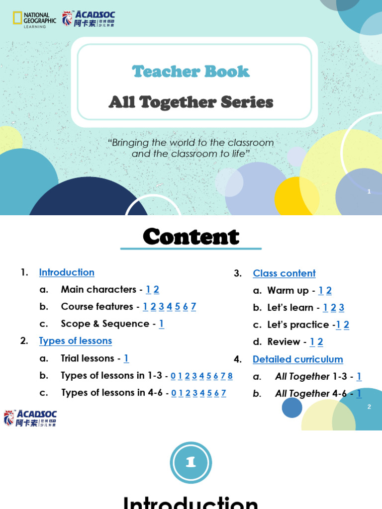 All Together Series Teacher Guide | PDF
