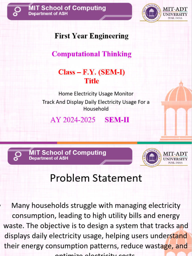 Home Electricity Usage Monitor Track and Display | PDF | Energy ...