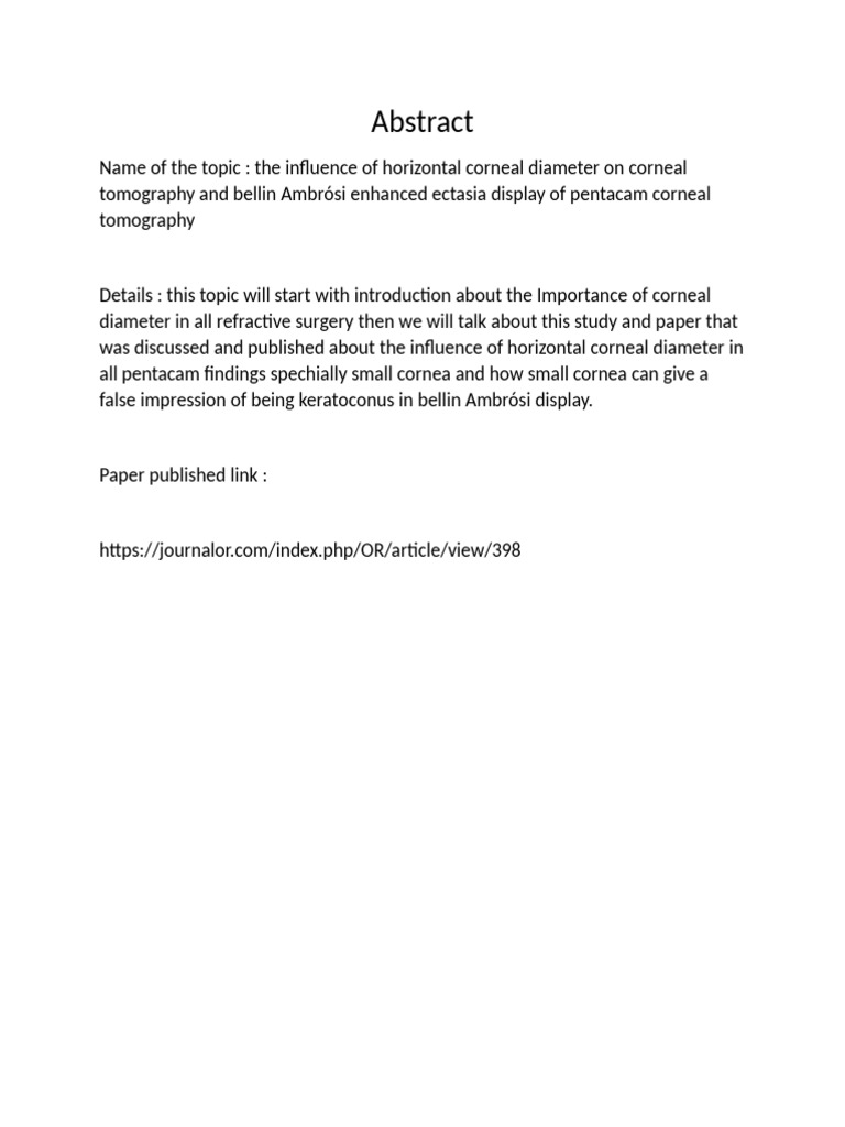 Abstract Conference 2024 | PDF